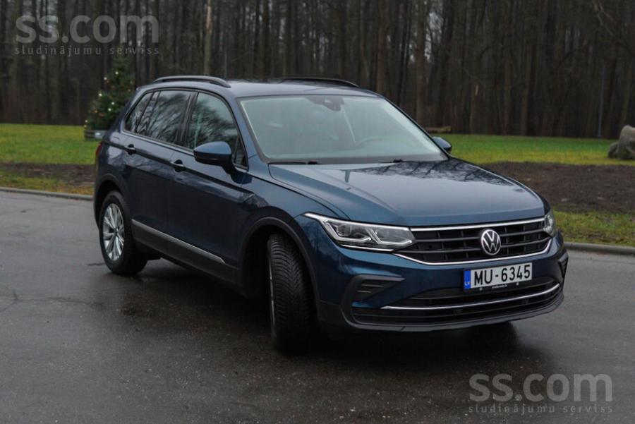 Zils Volkswagen Tiguan 2021 Rīga, ar dzinēja tilpumu 1.50 L un nobraukumu 69 tūkst. km par 21000 €, foto 1 vietnē AUTOMOTO.COM.LV