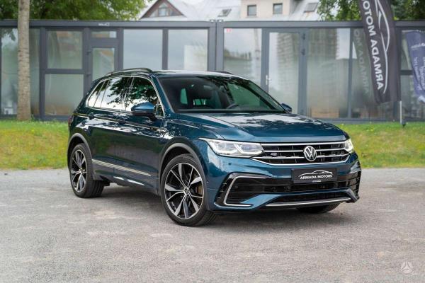 Blue Volkswagen Tiguan 2021 in Vilnius, with an engine capacity of 1.97 L and mileage of 189 thousand km for 23900 €, photo 1 on AUTOMOTO.COM.LV