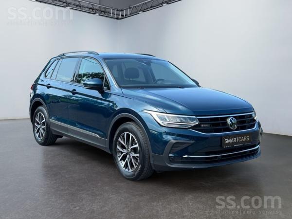 Blue Volkswagen Tiguan 2021 in Riga, with an engine capacity of 1.50 L and mileage of 87 thousand km for 21370 €, photo 7 on AUTOMOTO.COM.LV