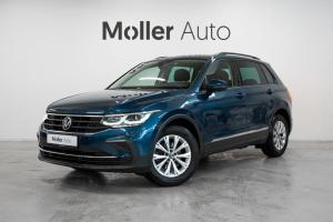 Blue Volkswagen Tiguan 2021 in Vilnius, with an engine capacity of 1.50 L and mileage of 80 thousand km for 22500 €, photo  on AUTOMOTO.COM.LV