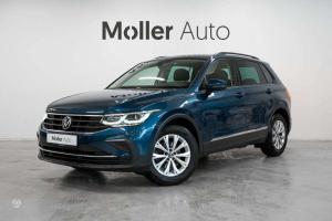 Zils Volkswagen Tiguan 2021 Viļņa, ar dzinēja tilpumu 1.50 L un nobraukumu 80 tūkst. km par 22500 €, foto  vietnē AUTOMOTO.COM.LV