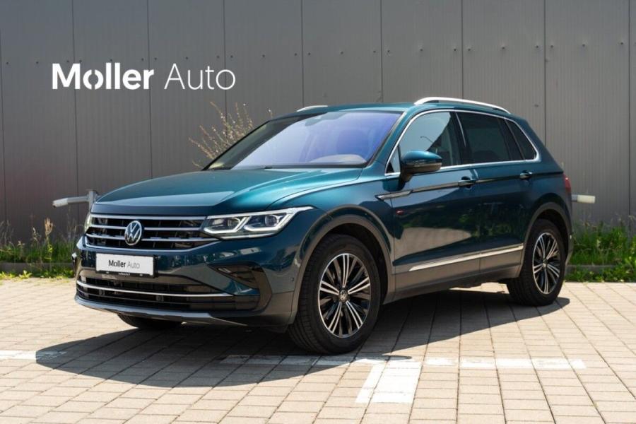 Blue Volkswagen Tiguan 2021 in Vilnius, with an engine capacity of 2.00 L and mileage of 102 thousand km for 25300 €, photo 1 on AUTOMOTO.COM.LV