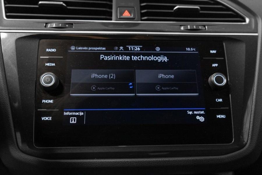 Zils Volkswagen Tiguan 2021 Viļņa, ar dzinēja tilpumu 1.50 L un nobraukumu 103 tūkst. km par 25950 €, foto 16 vietnē AUTOMOTO.COM.LV
