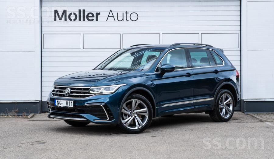 Zils Volkswagen Tiguan 2022 Rīga, ar dzinēja tilpumu 1.40 L un nobraukumu 50 tūkst. km par 29400 €, foto 1 vietnē AUTOMOTO.COM.LV