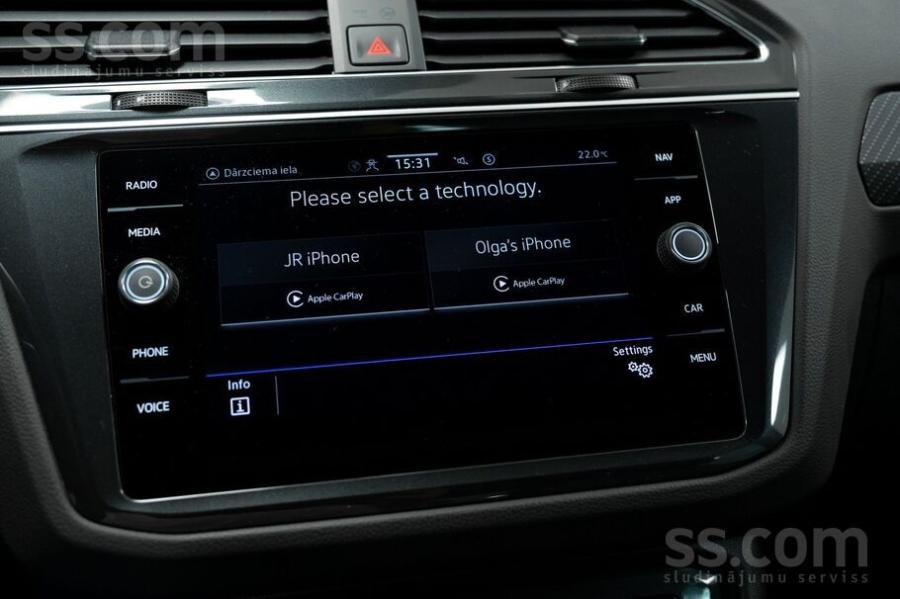 Zils Volkswagen Tiguan 2022 Rīga, ar dzinēja tilpumu 1.40 L un nobraukumu 43 tūkst. km par 28500 €, foto 28 vietnē AUTOMOTO.COM.LV