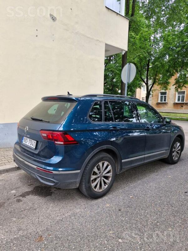 Blue Volkswagen Tiguan 2023 in Daugavpils, with an engine capacity of 1.50 L and mileage of 18 thousand km for 24000 €, photo 10 on AUTOMOTO.COM.LV