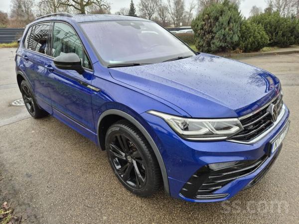 Blue Volkswagen Tiguan 2023 in Riga, with an engine capacity of 2.00 L and mileage of 32 thousand km for 30000 €, photo 1 on AUTOMOTO.COM.LV