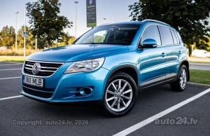 Blue Volkswagen Tiguan 2008 in Tallinn, with an engine capacity of 2.00 L and mileage of 329 thousand km for 5999 €, photo  on AUTOMOTO.COM.LV