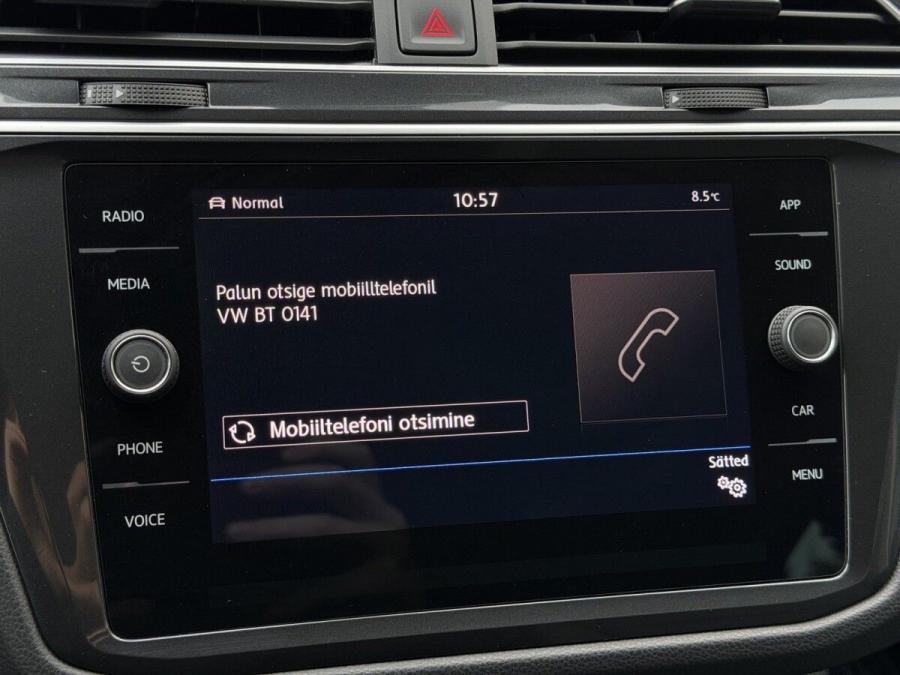 Синий Фольксваген Тигуан 2019 в Пярну, объемом двигателя 2.00 л и пробегом 159 тыс. км за 19900 €, фото 12 на AUTOMOTO.COM.LV