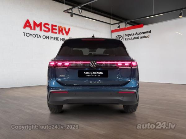 Zils Volkswagen Tiguan 2024 Tallina, ar dzinēja tilpumu 2.00 L un nobraukumu 38 tūkst. km par 31990 €, foto 5 vietnē AUTOMOTO.COM.LV