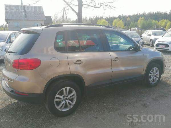 Brown Volkswagen Tiguan 2011 in Valmiera, with an engine capacity of 1.40 L and mileage of 327 thousand km for 5250 €, photo 6 on AUTOMOTO.COM.LV