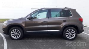 Brown Volkswagen Tiguan 2011 in Riga, with an engine capacity of 2.00 L and mileage of 294 thousand km for 8190 €, photo 4 on AUTOMOTO.COM.LV