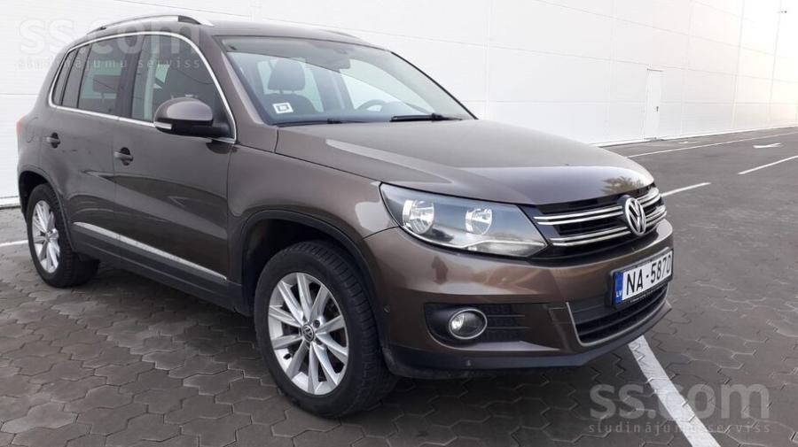 Brown Volkswagen Tiguan 2011 in Riga, with an engine capacity of 2.00 L and mileage of 294 thousand km for 8190 €, photo 7 on AUTOMOTO.COM.LV