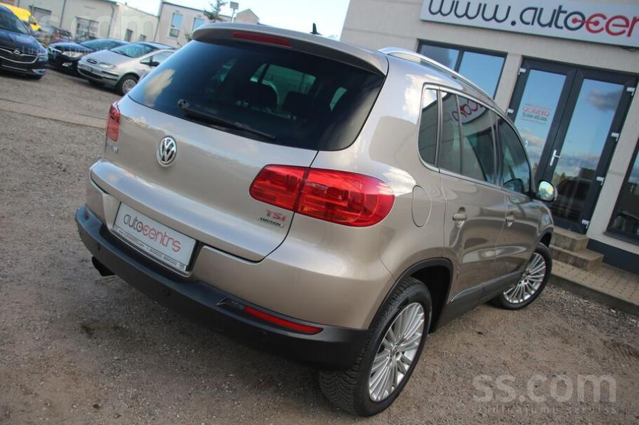 Brown Volkswagen Tiguan 2012 in Tukums, with an engine capacity of 1.40 L and mileage of 148 thousand km for 9358 €, photo 7 on AUTOMOTO.COM.LV
