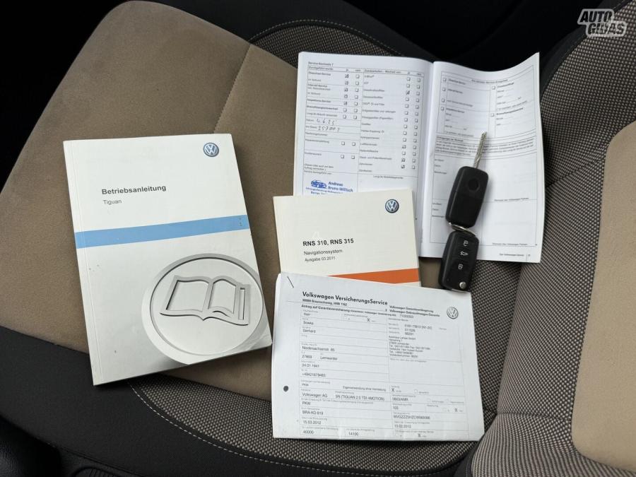 Brūns Volkswagen Tiguan 2012 Kauņa, ar dzinēja tilpumu 2.00 L un nobraukumu 275 tūkst. km par 7499 €, foto 32 vietnē AUTOMOTO.COM.LV