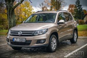 Brown Volkswagen Tiguan 2013 in Riga, with an engine capacity of 1.40 L and mileage of 0 thousand km for 8990 €, photo  on AUTOMOTO.COM.LV