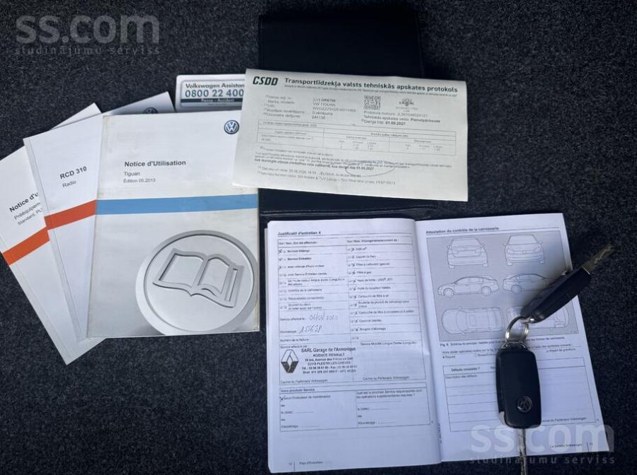 Brūns Volkswagen Tiguan 2013 Jelgava, ar dzinēja tilpumu 2.00 L un nobraukumu 244 tūkst. km par 8900 €, foto 24 vietnē AUTOMOTO.COM.LV