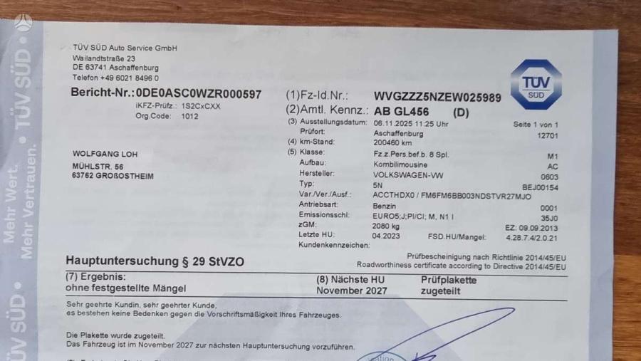 Brūns Volkswagen Tiguan 2013 Viļņa, ar dzinēja tilpumu 1.39 L un nobraukumu 210 tūkst. km par 6999 €, foto 43 vietnē AUTOMOTO.COM.LV