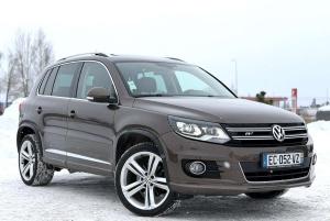 Brown Volkswagen Tiguan 2014 in Taurage, with an engine capacity of 1.97 L and mileage of 225 thousand km for 10400 €, photo 2 on AUTOMOTO.COM.LV