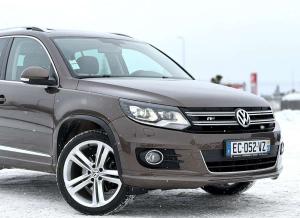 Brown Volkswagen Tiguan 2014 in Taurage, with an engine capacity of 1.97 L and mileage of 225 thousand km for 10400 €, photo 8 on AUTOMOTO.COM.LV