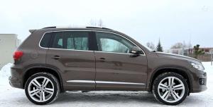 Brown Volkswagen Tiguan 2014 in Taurage, with an engine capacity of 1.97 L and mileage of 225 thousand km for 10400 €, photo 9 on AUTOMOTO.COM.LV