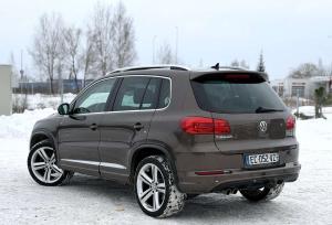Brown Volkswagen Tiguan 2014 in Taurage, with an engine capacity of 1.97 L and mileage of 225 thousand km for 10400 €, photo 19 on AUTOMOTO.COM.LV