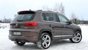 Brown Volkswagen Tiguan 2014 in Taurage, with an engine capacity of 1.97 L and mileage of 225 thousand km for 10400 €, photo 21 on AUTOMOTO.COM.LV