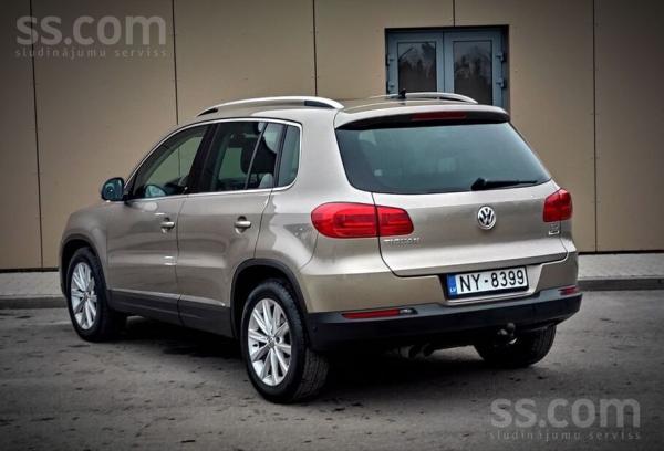 Brūns Volkswagen Tiguan 2014 Tukums, ar dzinēja tilpumu 2.00 L un nobraukumu 301 tūkst. km par 8500 €, foto 4 vietnē AUTOMOTO.COM.LV