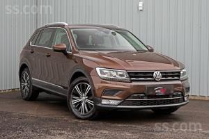 Brown Volkswagen Tiguan 2016 in Ogre, with an engine capacity of 2.00 L and mileage of 126 thousand km for 17700 €, photo  on AUTOMOTO.COM.LV