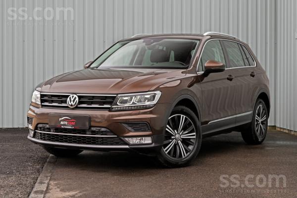 Brown Volkswagen Tiguan 2016 in Ogre, with an engine capacity of 2.00 L and mileage of 126 thousand km for 17700 €, photo 2 on AUTOMOTO.COM.LV