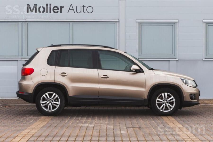 Brown Volkswagen Tiguan 2016 in Ventspils, with an engine capacity of 2.00 L and mileage of 268 thousand km for 6990 €, photo 7 on AUTOMOTO.COM.LV