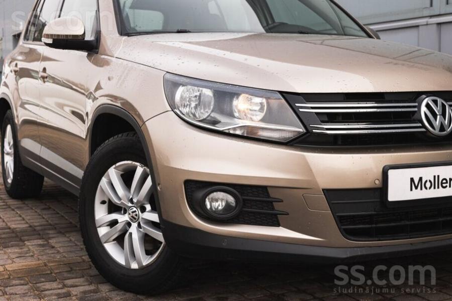 Brown Volkswagen Tiguan 2016 in Ventspils, with an engine capacity of 2.00 L and mileage of 268 thousand km for 6990 €, photo 12 on AUTOMOTO.COM.LV