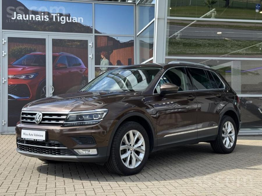 Brūns Volkswagen Tiguan 2017 Valmiera, ar dzinēja tilpumu 2.00 L un nobraukumu 211 tūkst. km par 17500 €, foto 3 vietnē AUTOMOTO.COM.LV