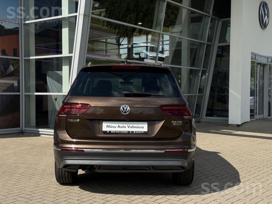Brūns Volkswagen Tiguan 2017 Valmiera, ar dzinēja tilpumu 2.00 L un nobraukumu 211 tūkst. km par 17500 €, foto 5 vietnē AUTOMOTO.COM.LV