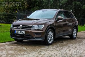Brown Volkswagen Tiguan 2017 in Jelgava, with an engine capacity of 1.40 L and mileage of 199 thousand km for 12996 €, photo 1 on AUTOMOTO.COM.LV
