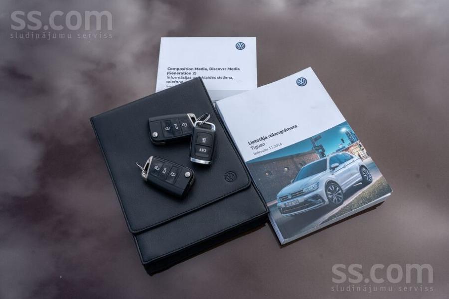 Brown Volkswagen Tiguan 2017 in Riga, with an engine capacity of 2.00 L and mileage of 197 thousand km for 15950 €, photo 18 on AUTOMOTO.COM.LV