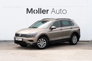 Brown Volkswagen Tiguan 2018 in Riga, with an engine capacity of 1.40 L and mileage of 185 thousand km for 19000 €, photo 1 on AUTOMOTO.COM.LV