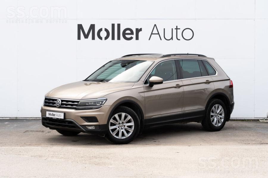 Brown Volkswagen Tiguan 2018 in Riga, with an engine capacity of 1.40 L and mileage of 185 thousand km for 19000 €, photo 1 on AUTOMOTO.COM.LV
