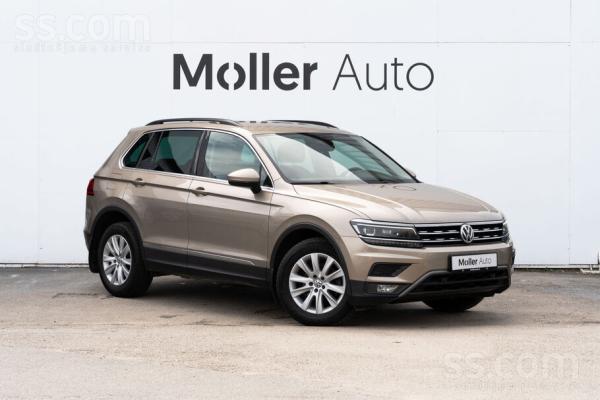 Brown Volkswagen Tiguan 2018 in Riga, with an engine capacity of 1.40 L and mileage of 185 thousand km for 15950 €, photo 2 on AUTOMOTO.COM.LV