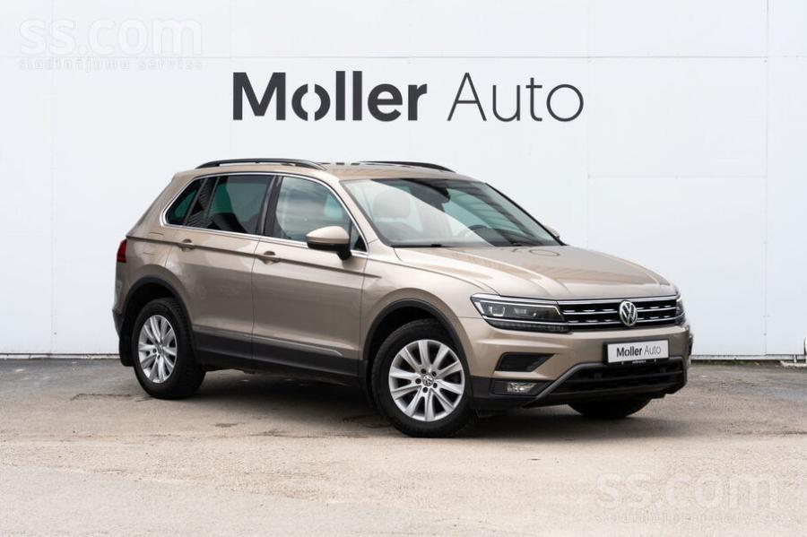 Brown Volkswagen Tiguan 2018 in Riga, with an engine capacity of 1.40 L and mileage of 185 thousand km for 19000 €, photo 2 on AUTOMOTO.COM.LV