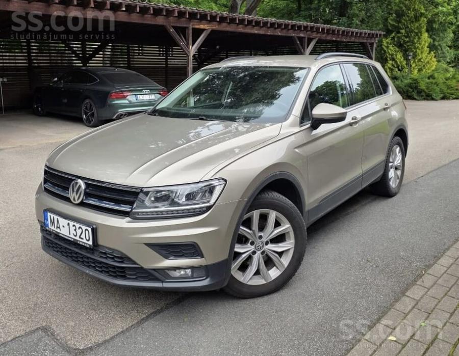 Brown Volkswagen Tiguan 2019 in Riga, with an engine capacity of 2.00 L and mileage of 84 thousand km for 18800 €, photo 1 on AUTOMOTO.COM.LV