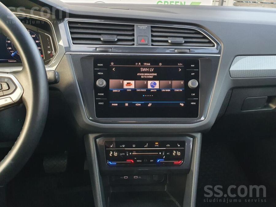 Volkswagen Tiguan 2021 Rīga, ar dzinēja tilpumu 1.50 L un nobraukumu 75 tūkst. km par 22250 €, foto 16 vietnē AUTOMOTO.COM.LV