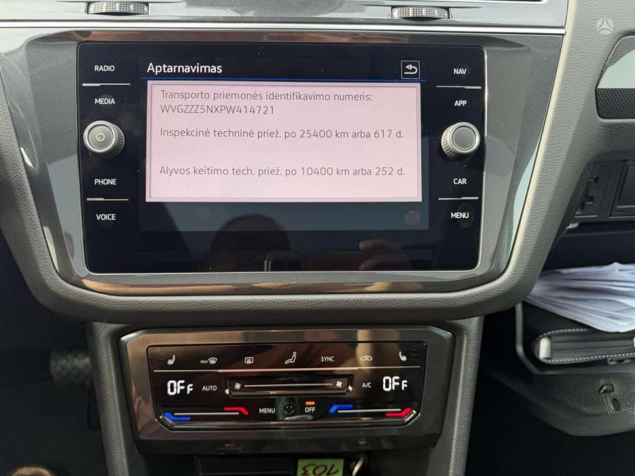 Zaļš Volkswagen Tiguan 2023 Šauļi, ar dzinēja tilpumu 1.40 L un nobraukumu 125 tūkst. km par 23990 €, foto 35 vietnē AUTOMOTO.COM.LV