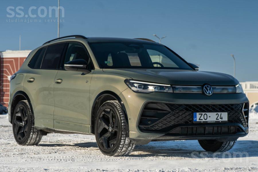 Green Volkswagen Tiguan 2024 in Riga, with an engine capacity of 1.50 L and mileage of 23 thousand km for 36400 €, photo 1 on AUTOMOTO.COM.LV