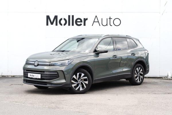 Green Volkswagen Tiguan 2024 in Riga, with an engine capacity of 1.50 L and mileage of 76 thousand km for 29900 €, photo 1 on AUTOMOTO.COM.LV