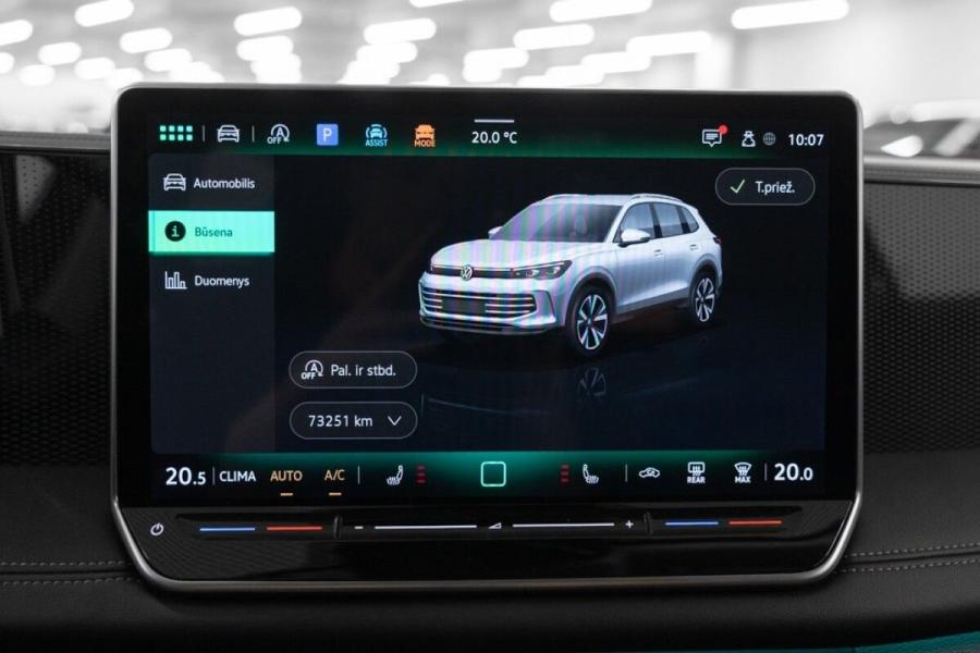 Zaļš Volkswagen Tiguan 2024 Viļņa, ar dzinēja tilpumu 2.00 L un nobraukumu 73 tūkst. km par 29500 €, foto 15 vietnē AUTOMOTO.COM.LV