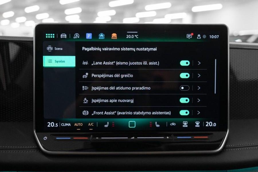 Zaļš Volkswagen Tiguan 2024 Viļņa, ar dzinēja tilpumu 2.00 L un nobraukumu 73 tūkst. km par 29500 €, foto 16 vietnē AUTOMOTO.COM.LV