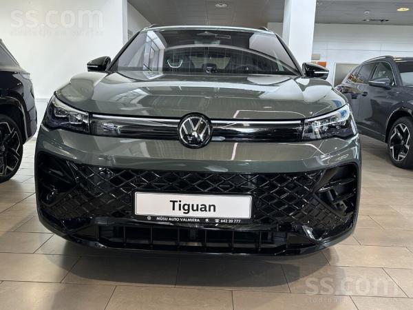 Green Volkswagen Tiguan 2025 in Valmiera, with an engine capacity of 1.50 L and mileage of 10 thousand km for 49900 €, photo 5 on AUTOMOTO.COM.LV