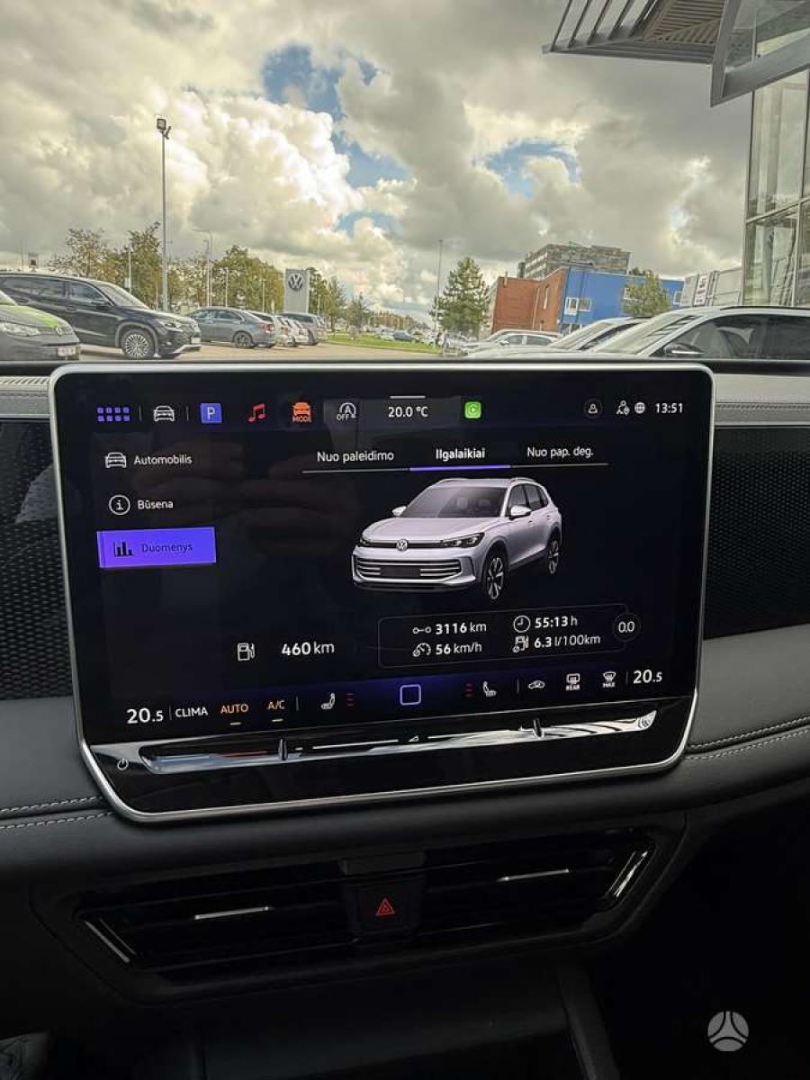 Green Volkswagen Tiguan 2025 in Siauliai, with an engine capacity of 1.50 L and mileage of 26 thousand km for 31999 €, photo 18 on AUTOMOTO.COM.LV