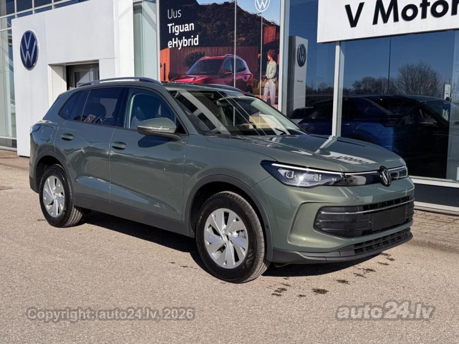 Green Volkswagen Tiguan 2026 in Viljandi, with an engine capacity of 1.50 L and mileage of 1 thousand km for 40856 €, photo 1 on AUTOMOTO.COM.LV